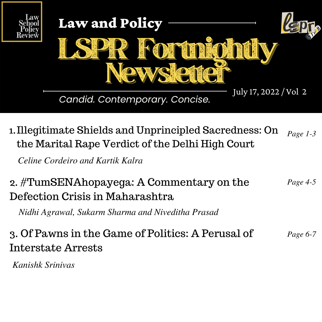 LSPR Bi-Weekly Newsletter (Vol. 2) – Law School Policy Review