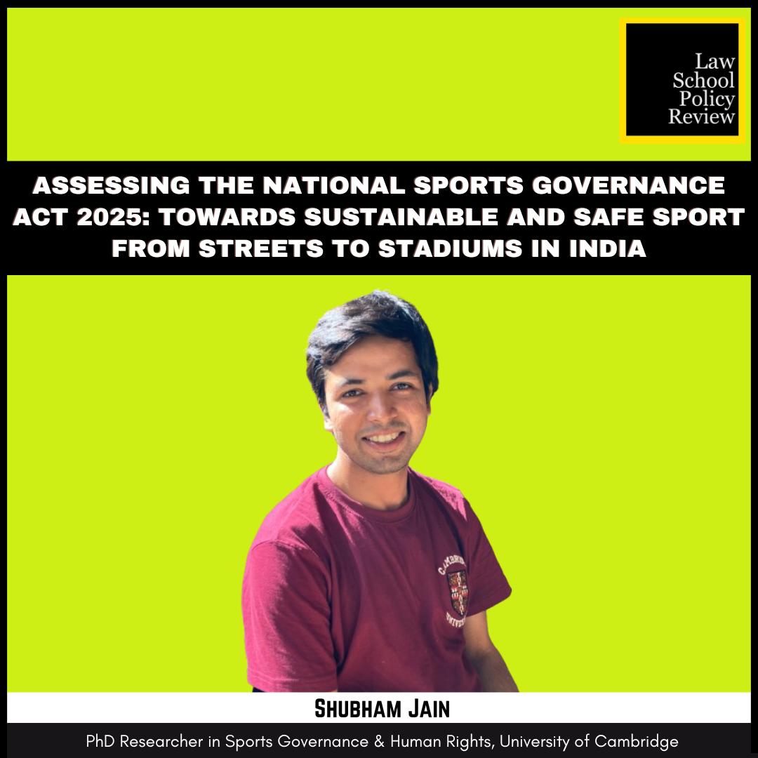 Assessing the National Sports Governance Act 2025: Towards Sustainable ...