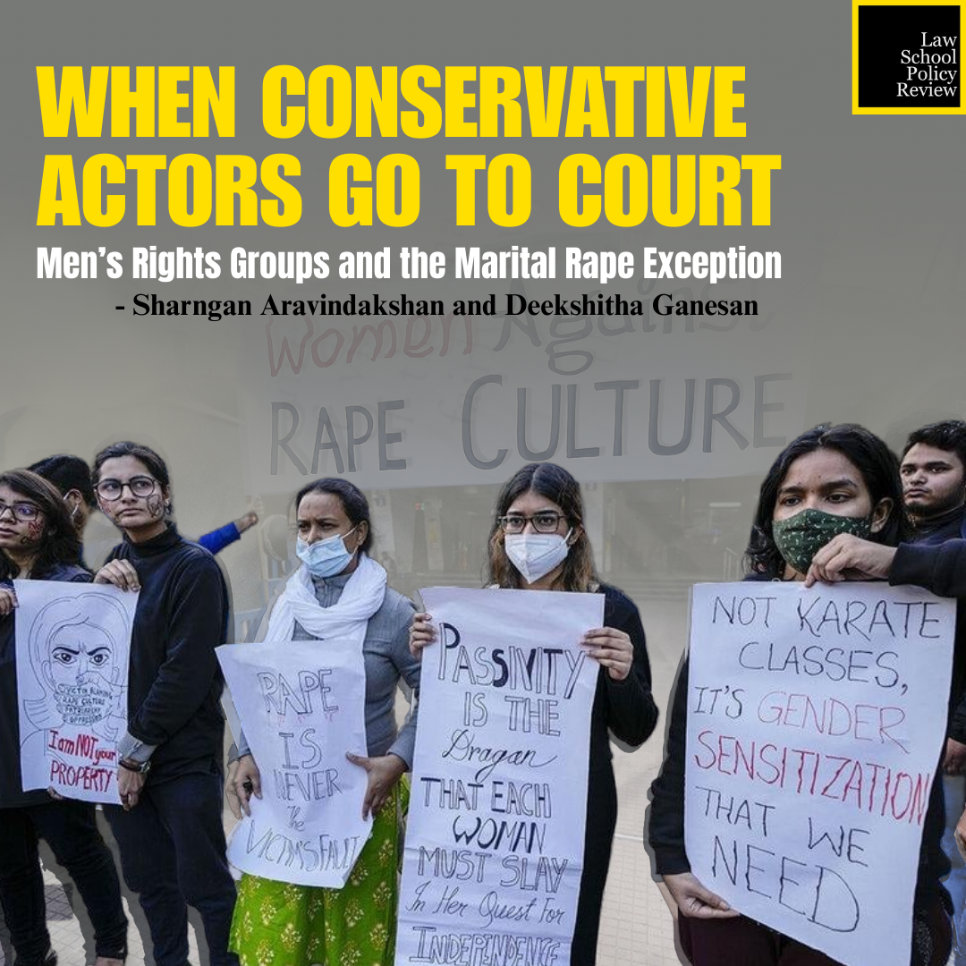 When Conservative Actors Go to Court: Men’s Rights Groups and the ...